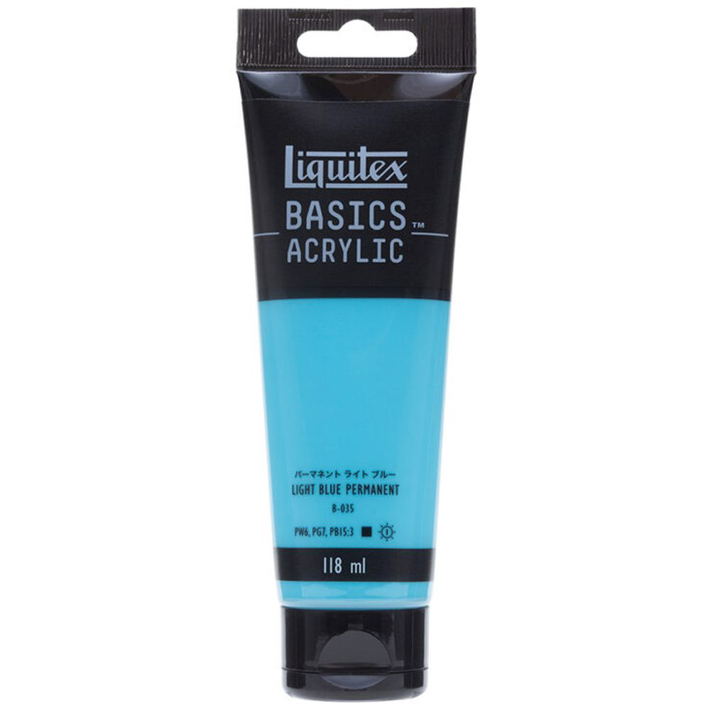 アクリル絵具 118ml ベーシックス パーマネント ライト ブルー B-035｜の通販はソフマップ[sofmap]