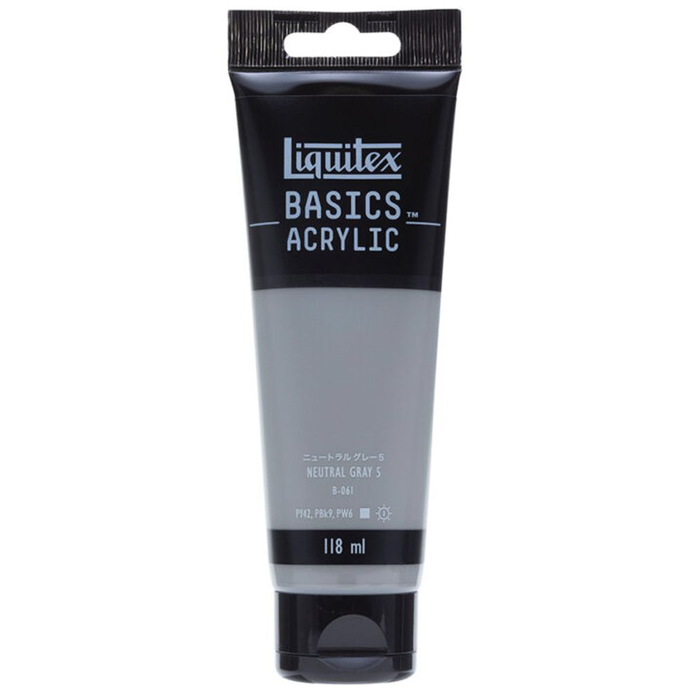 アクリル絵具 118ml ベーシックス ニュートラル グレー5 B-061｜の通販はソフマップ[sofmap]