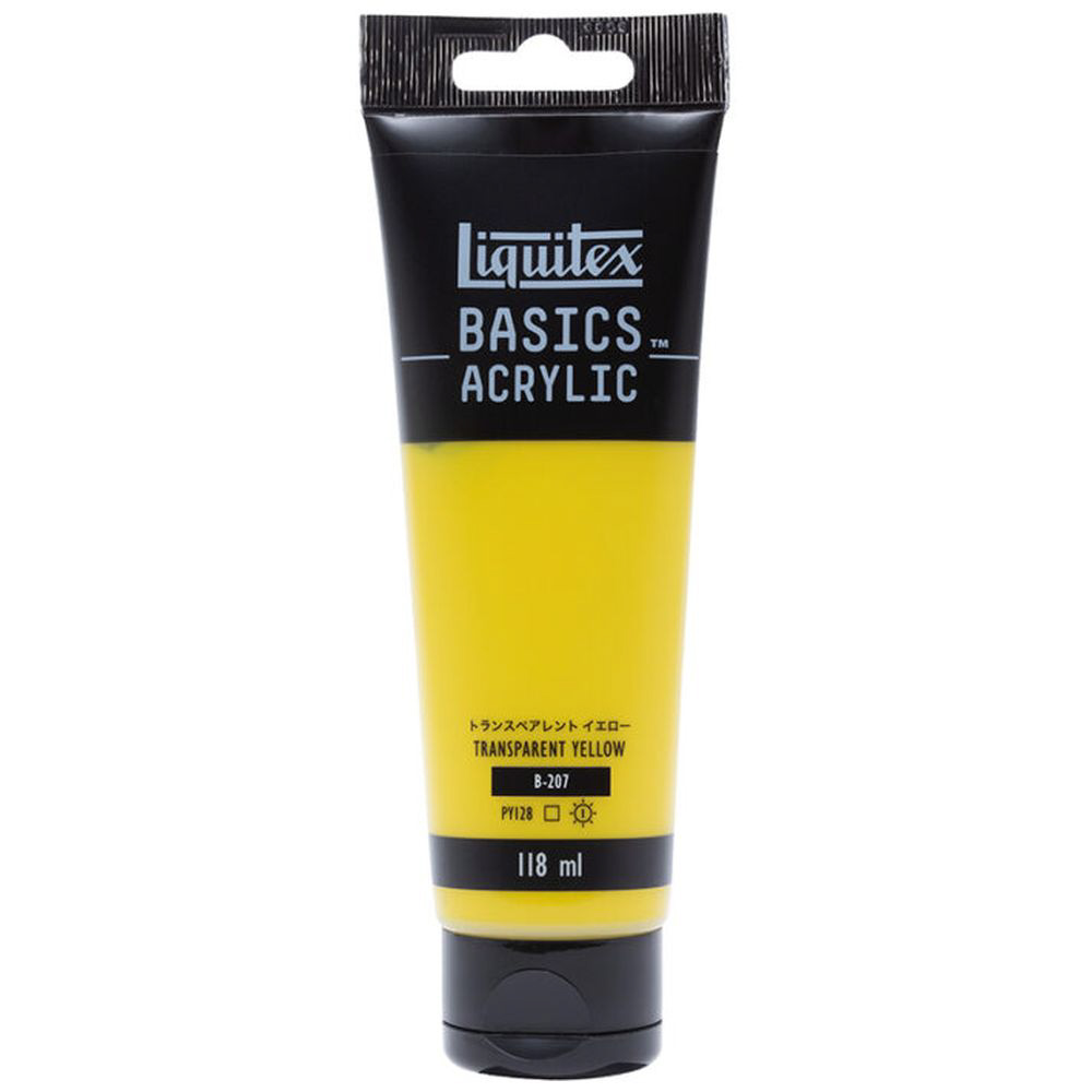 アクリル絵具 118ml ベーシックス トランスペアレント イエロー B-207｜の通販はソフマップ[sofmap]