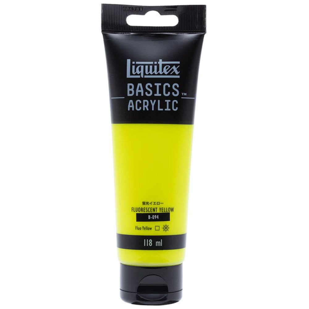 アクリル絵具 118ml ベーシックス 蛍光イエロー B-094｜の通販はソフマップ[sofmap]