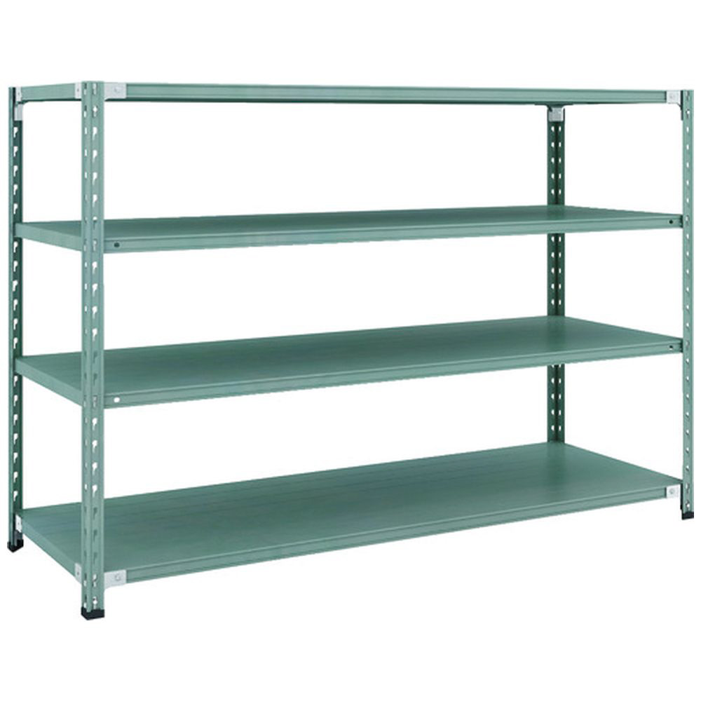 TRUSCO CB型セミボルトレス軽量棚 1800X600XH1200 4段 グリーン CB4664GN｜の通販はソフマップ[sofmap]