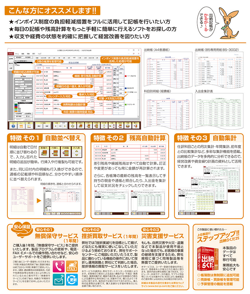 かるがるできる出納25 現金・預金出納帳+小口現金 [Windows用]｜の通販はソフマップ[sofmap]