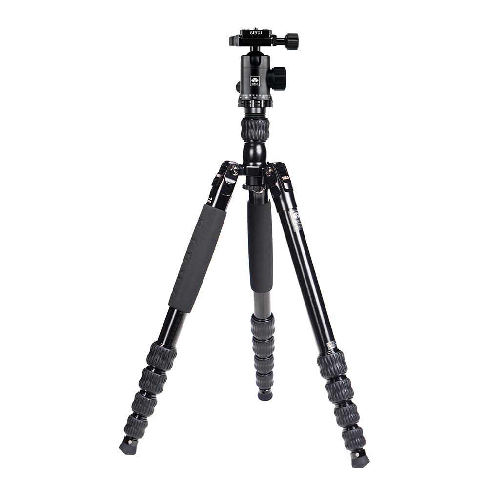 アルミ合金製マルチファンクション5段三脚セット(ボール雲台:E-10) ブラック T-1005+E-10-JP [5段 /自由雲台]｜の通販はソフマップ[sofmap]