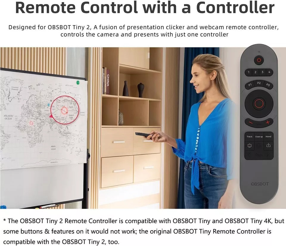 ウェブカメラ Tiny2 Tiny4k用リモコン Tiny Remote Control ウェブカメラ Tiny2 Tiny4k用リモコン Tiny Remote Control